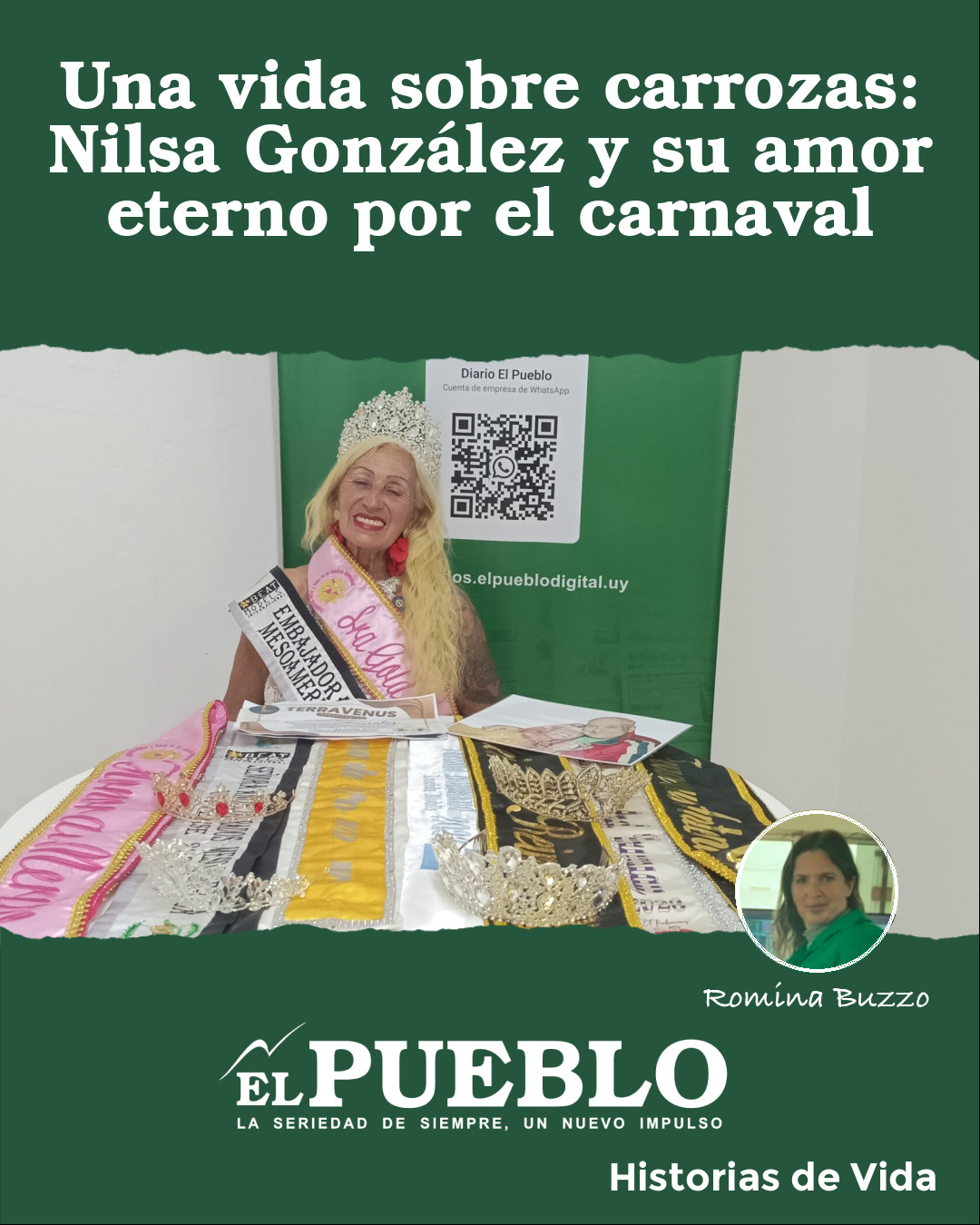 Una vida sobre carrozas: Nilsa González y su amor eterno por el carnaval