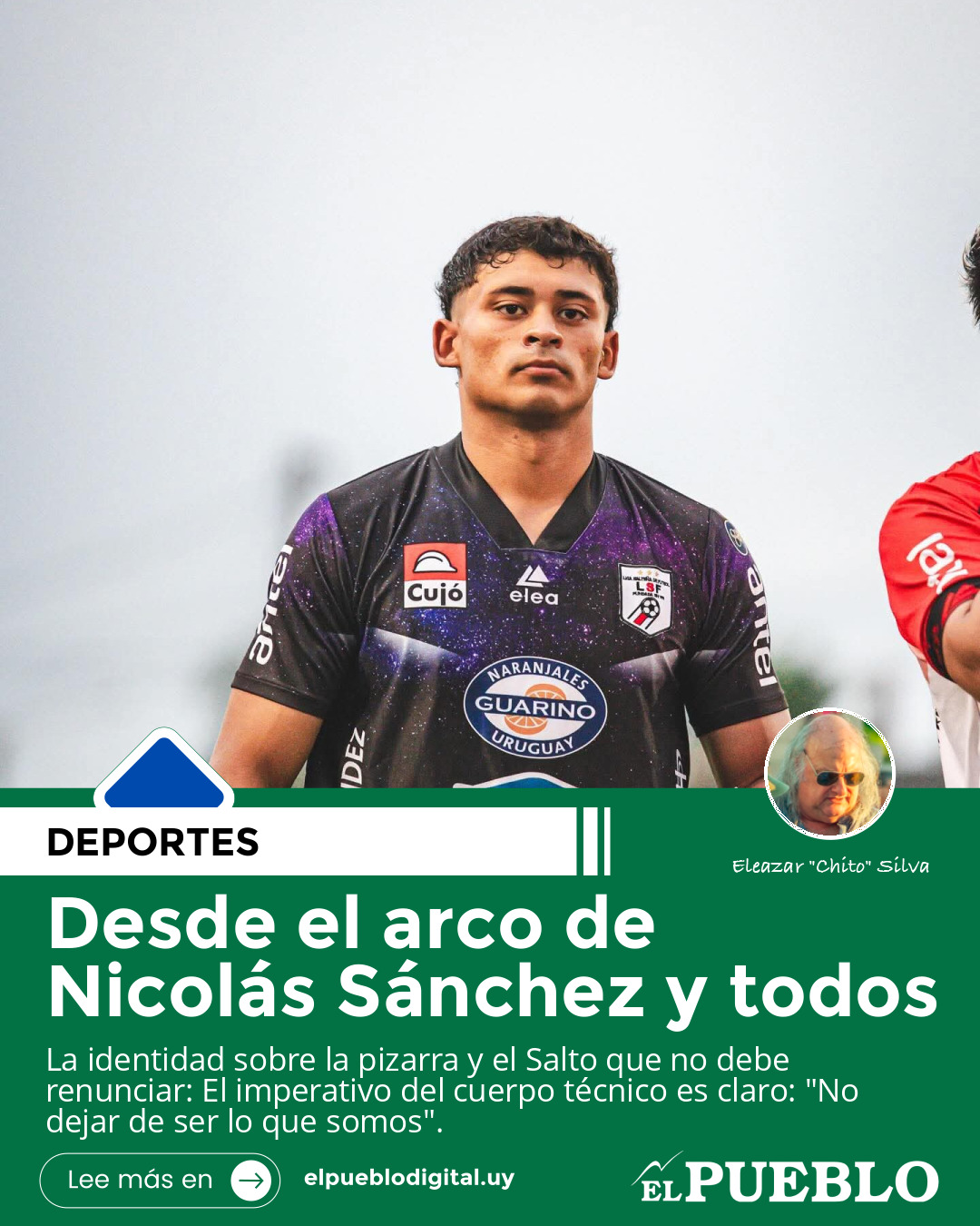 Desde el arco de Nicolás Sánchez y todos
