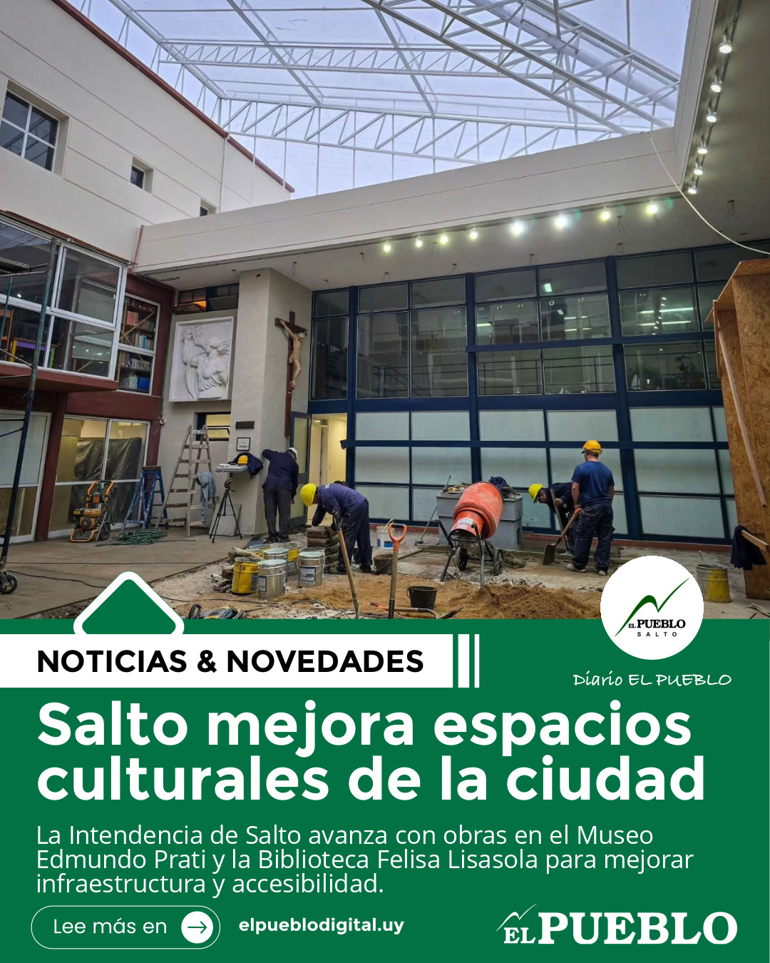 Salto mejora espacios culturales de la ciudad